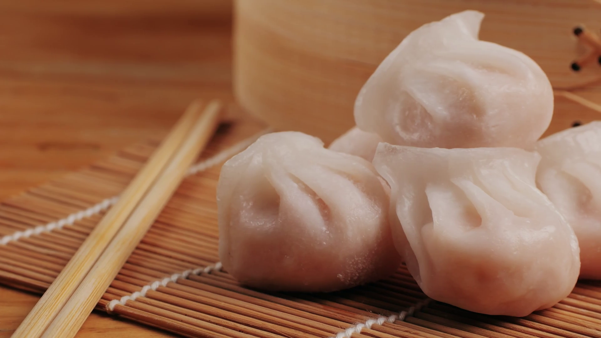 Various Of Frozen Dim Sum Close-up Macro Stock Footage SBV-348758410 ...