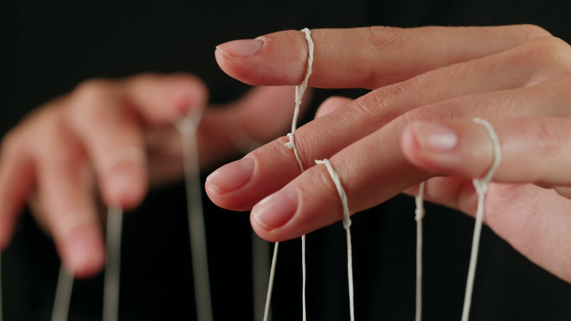 The Puppeteer Controls Puppets In Theater Stock Footage SBV-348829512 ...