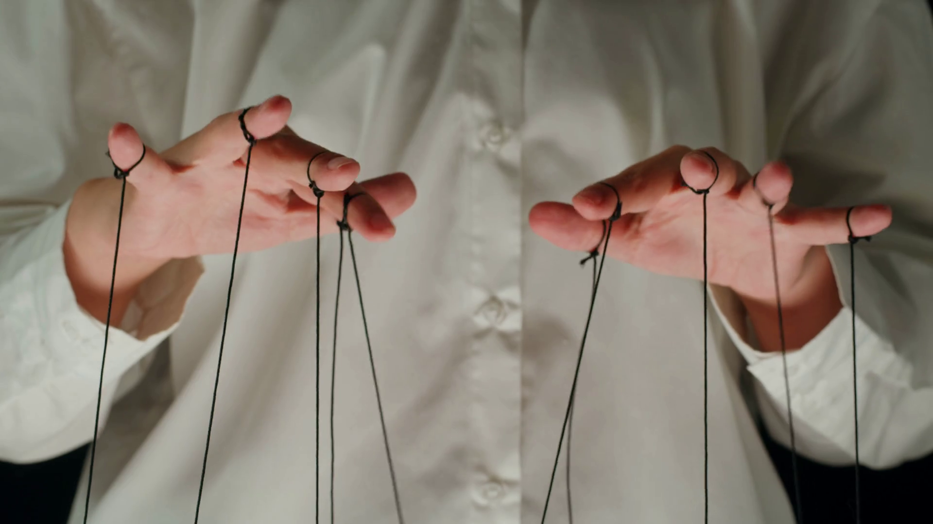 The Puppeteer Controls Puppets In Theater Stock Footage SBV-348829802 ...