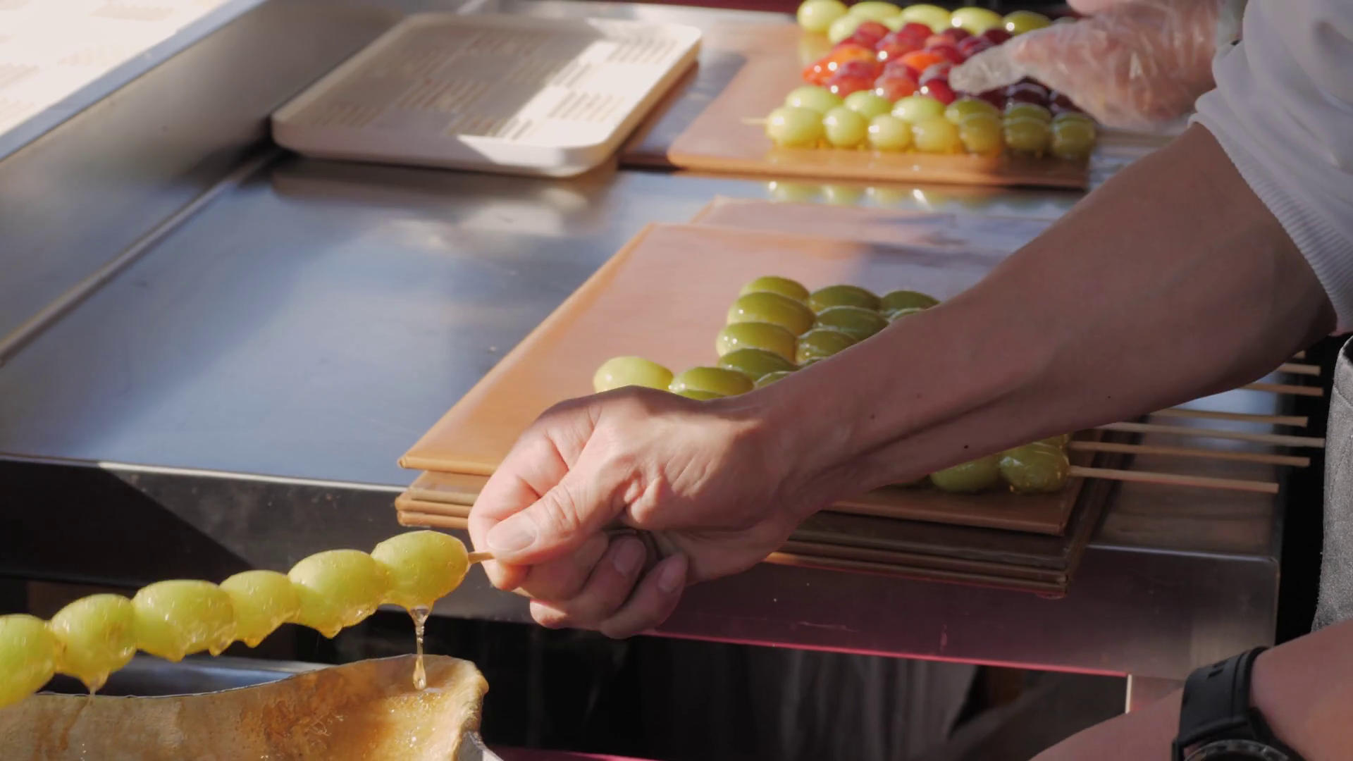 Making Fruits In Boiling Caramel Close-up Stock Footage SBV-348856287 ...