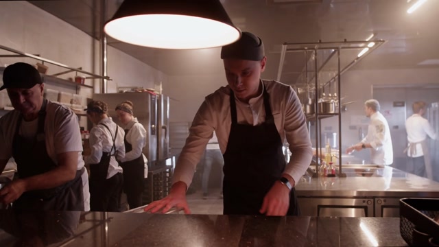 Busy Restaurant Kitchen Stock Footage: Royalty-Free Video Clips ...
