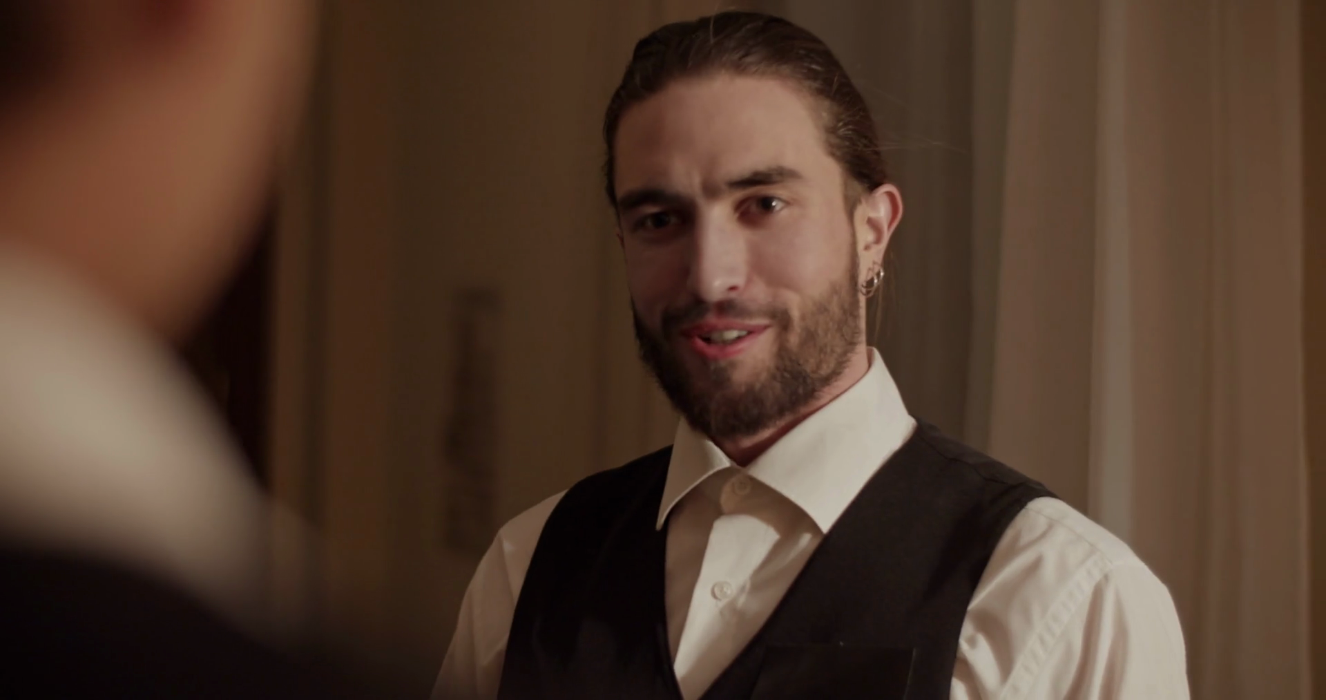 Friendly Professional Waiter Speaking With Stock Footage SBV-347527351 ...