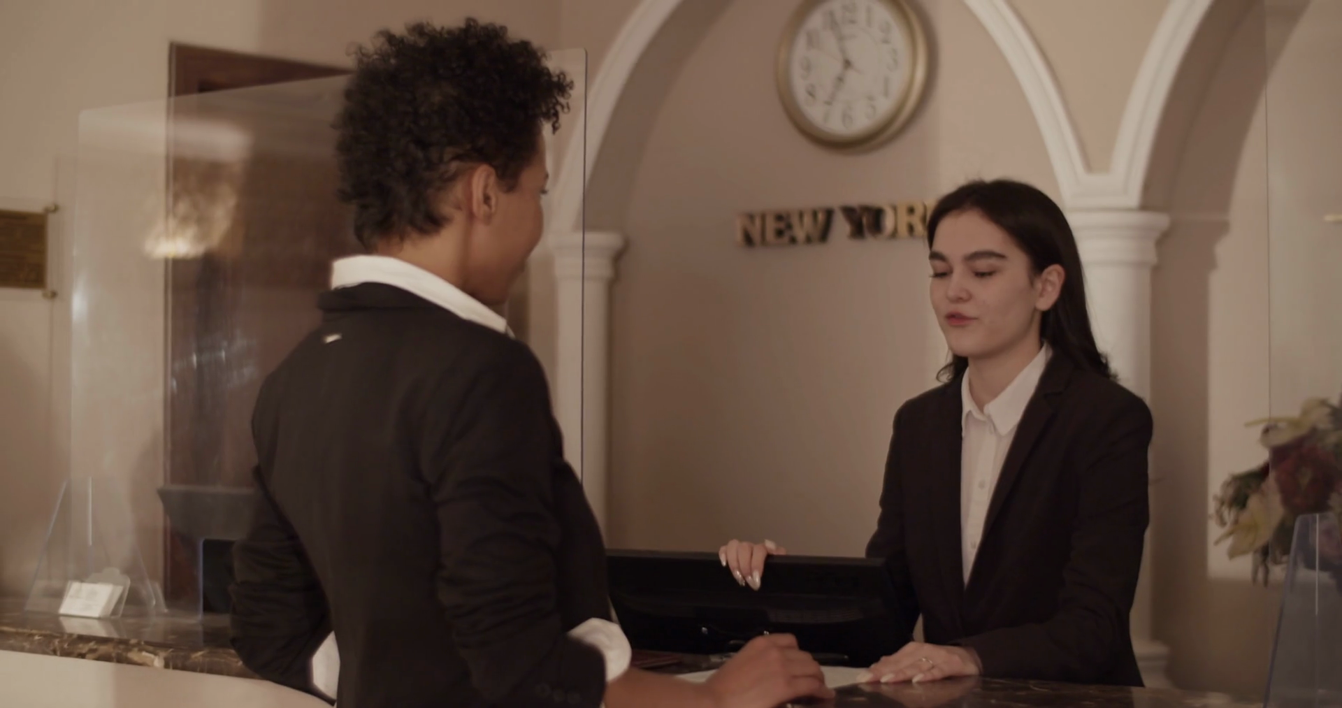 Diverse Female Tourist Concierge Stock Footage SBV-347527448 - Storyblocks