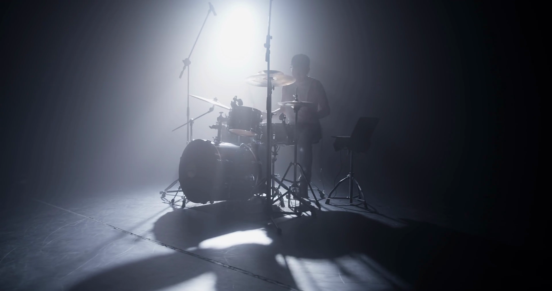 Tattooed Male Drummer Practicing Beats Stock Footage SBV-348465796 ...
