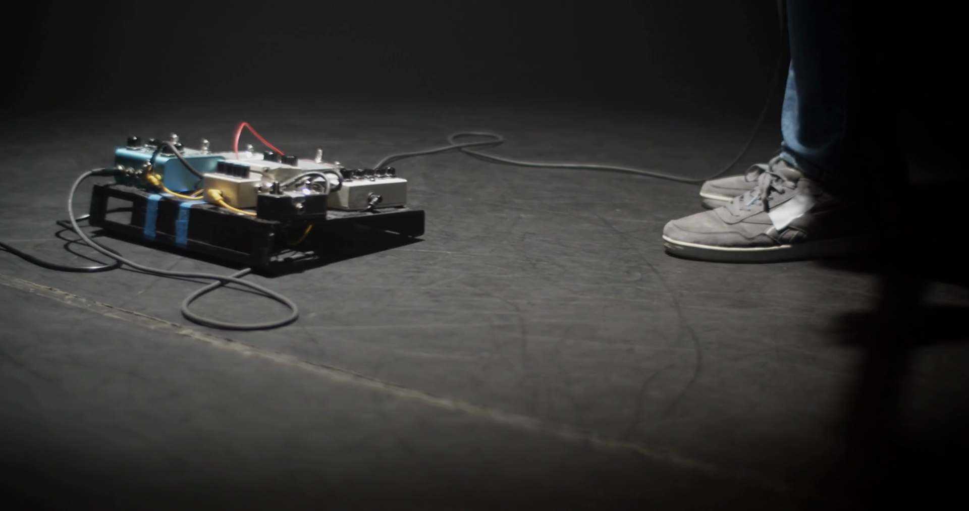 Crop Male Guitarist Pressing On Pedal Stack Stock Footage SBV-348546206 ...