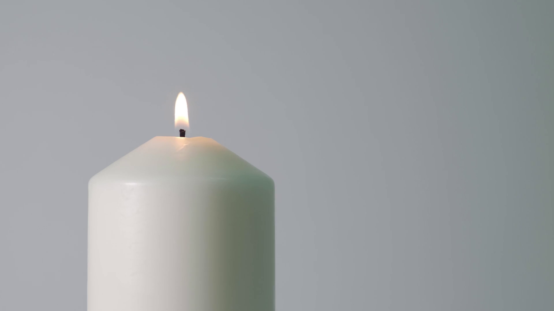 Beautiful Fire Of Candle With White Wall Stock Footage SBV-352550785 ...