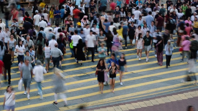 Street Time Lapse People Walking Stock Footage: Royalty-Free Video ...