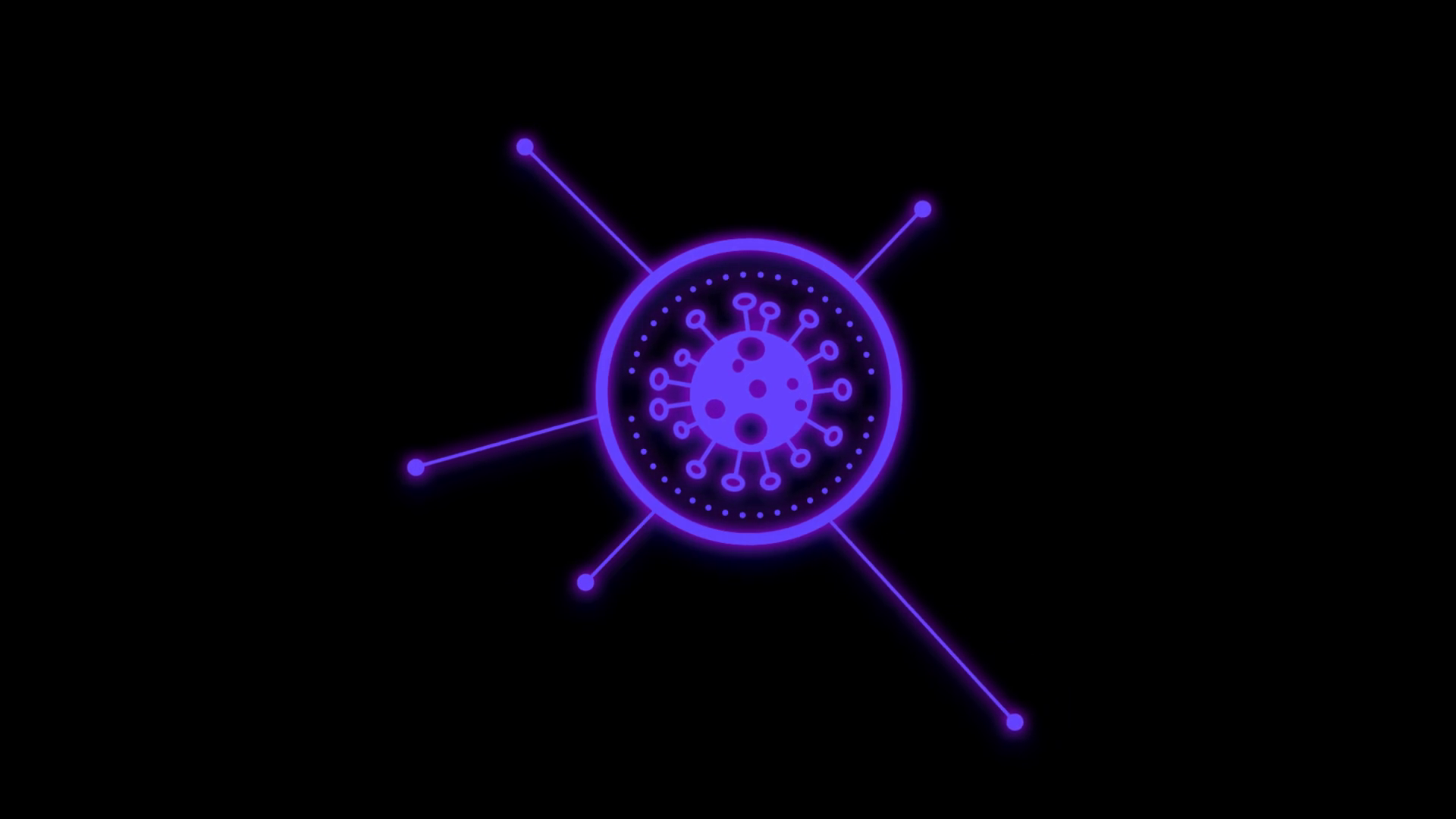 Virus Icon Loop Animation Disease Flu Video Stock Footage SBV-351653346 ...