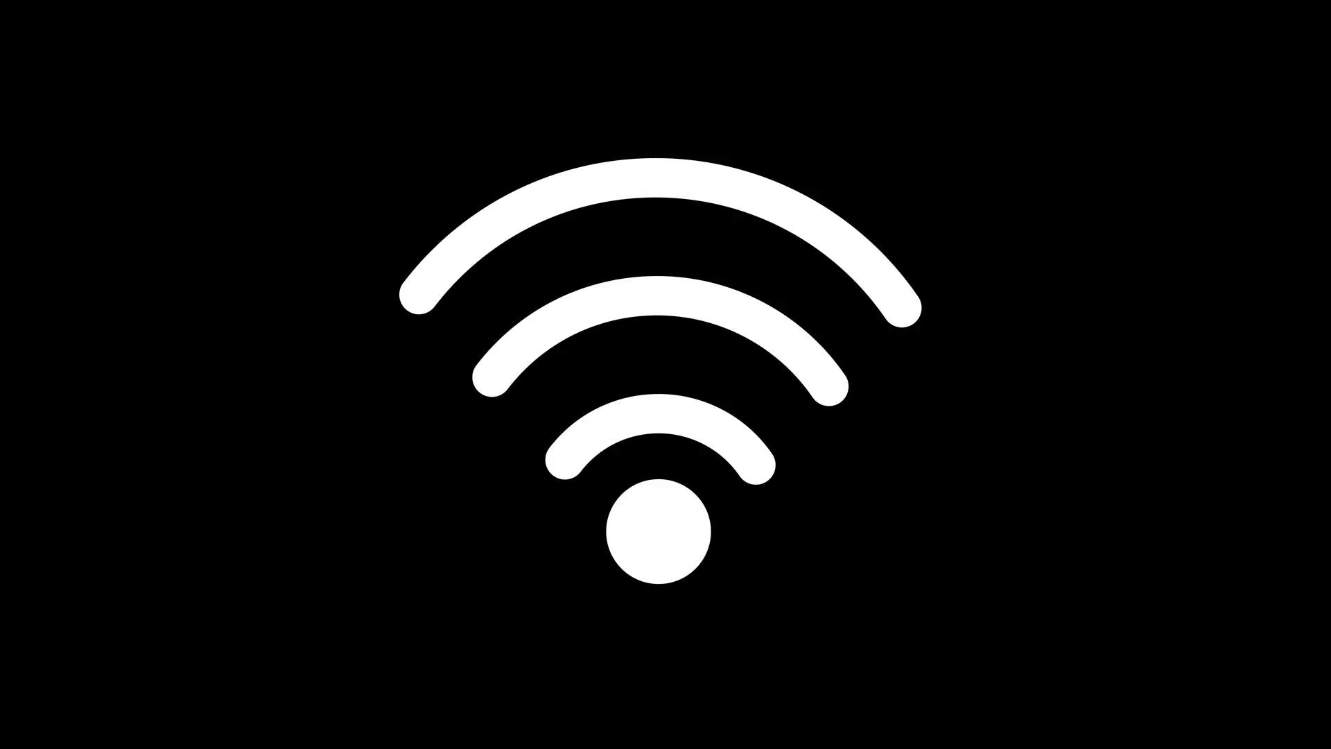 A White Wifi Icon Concept Loop Animation Stock Footage SBV-352246487 ...