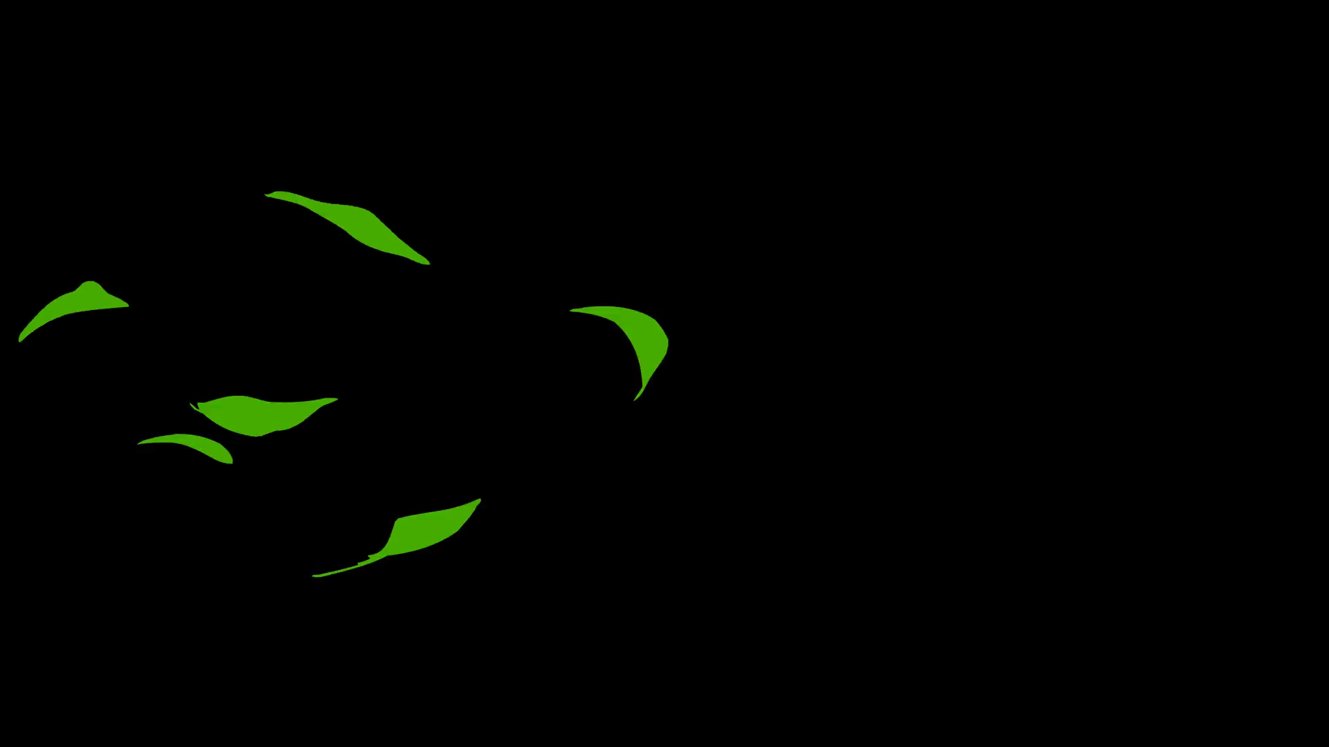 Plant Tree Leaves Flying On Wind Icon Loop Stock Footage SBV-352249646 ...