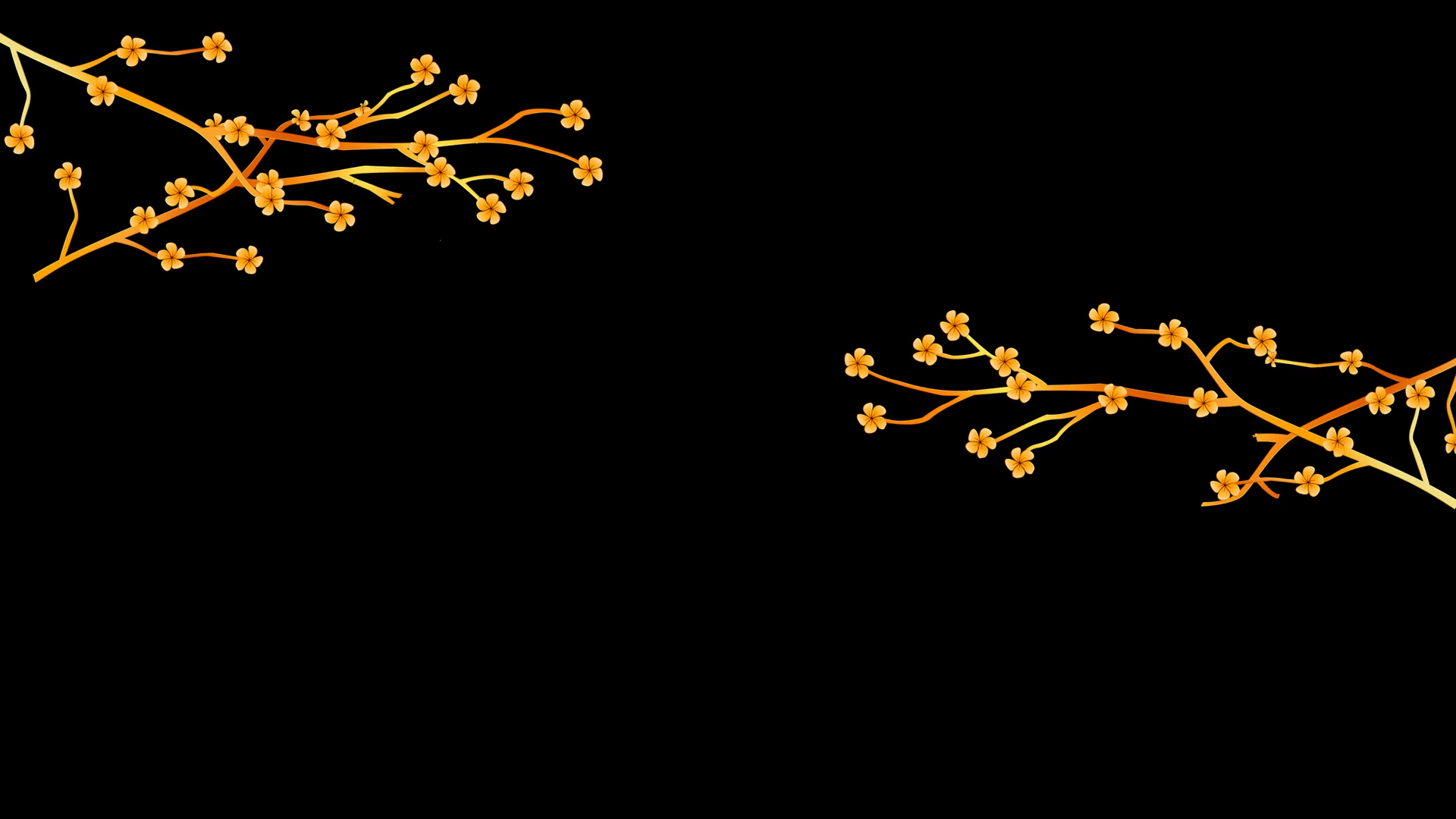 Blooming Tree Branch Design Element Seamless Stock Motion Graphics SBV ...