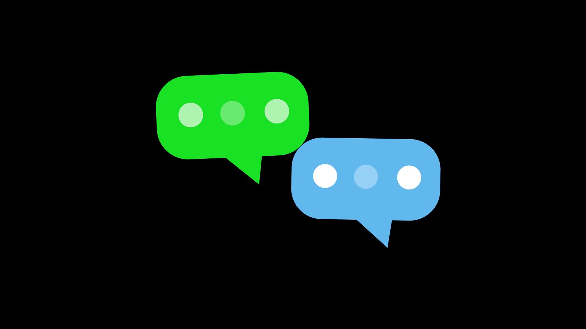 Message Chat Bubbles Typing Icon Concept Stock Footage SBV-352252812 ...