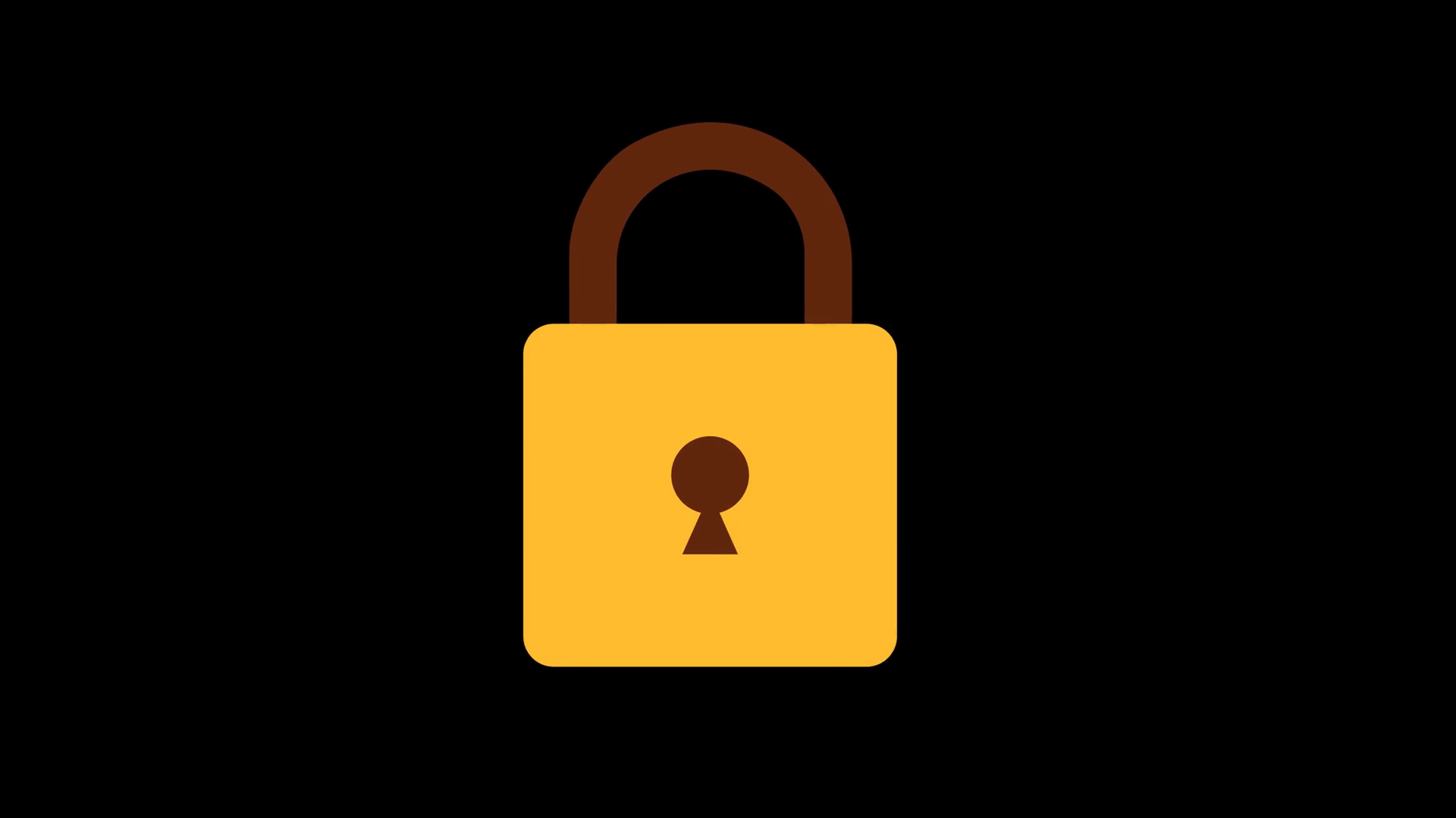Lock Padlock Concept Icon Loop Animation Stock Footage SBV-352252973 ...