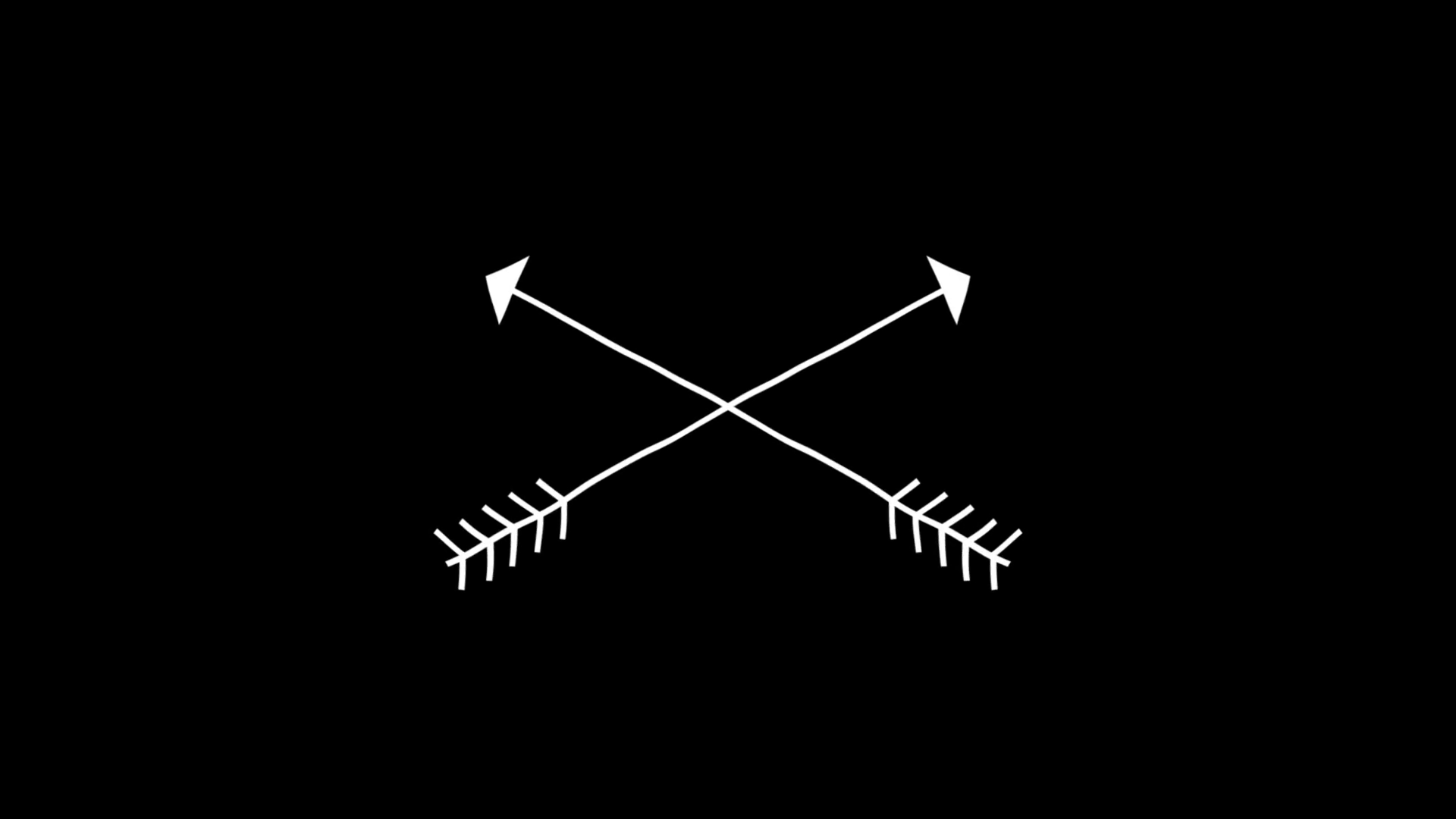 Two Stylized Hand-drawn Arrows Crossing Stock Footage SBV-352253017 ...
