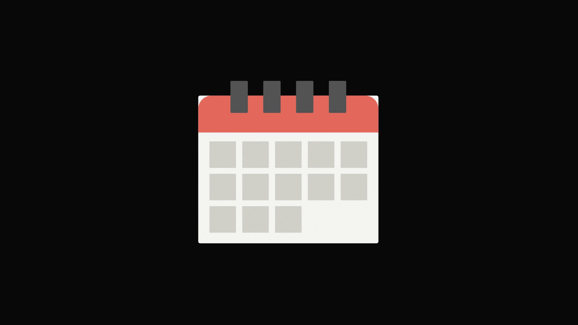 Calendar Icon Motion Graphics Animation With Stock Footage SBV ...