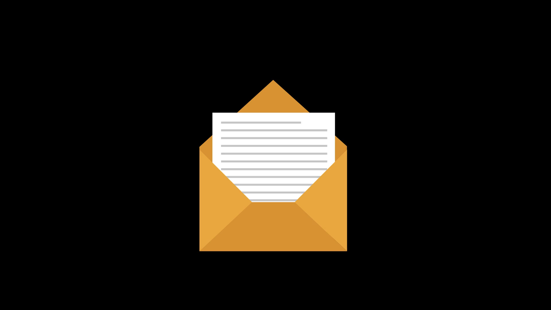 A Brown Envelope With Piece Of Paper In Stock Motion Graphics SBV ...