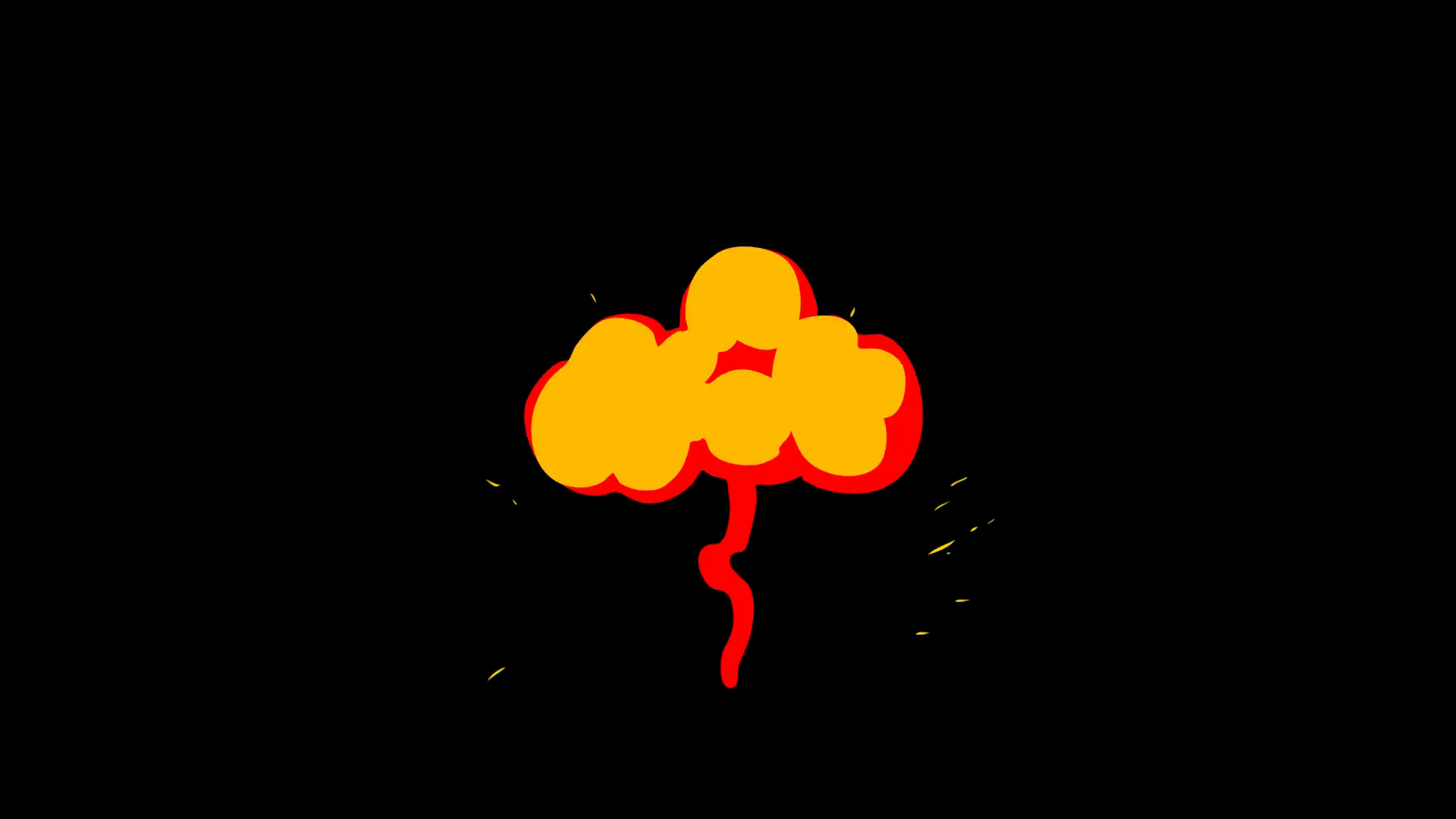 Abstract Cartoon Burst Particle Blast Effect Stock Footage SBV ...