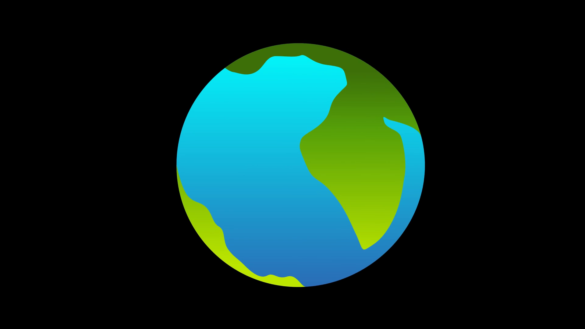 A Blue Green Globe Planet Earth Map Icon Stock Motion Graphics SBV ...