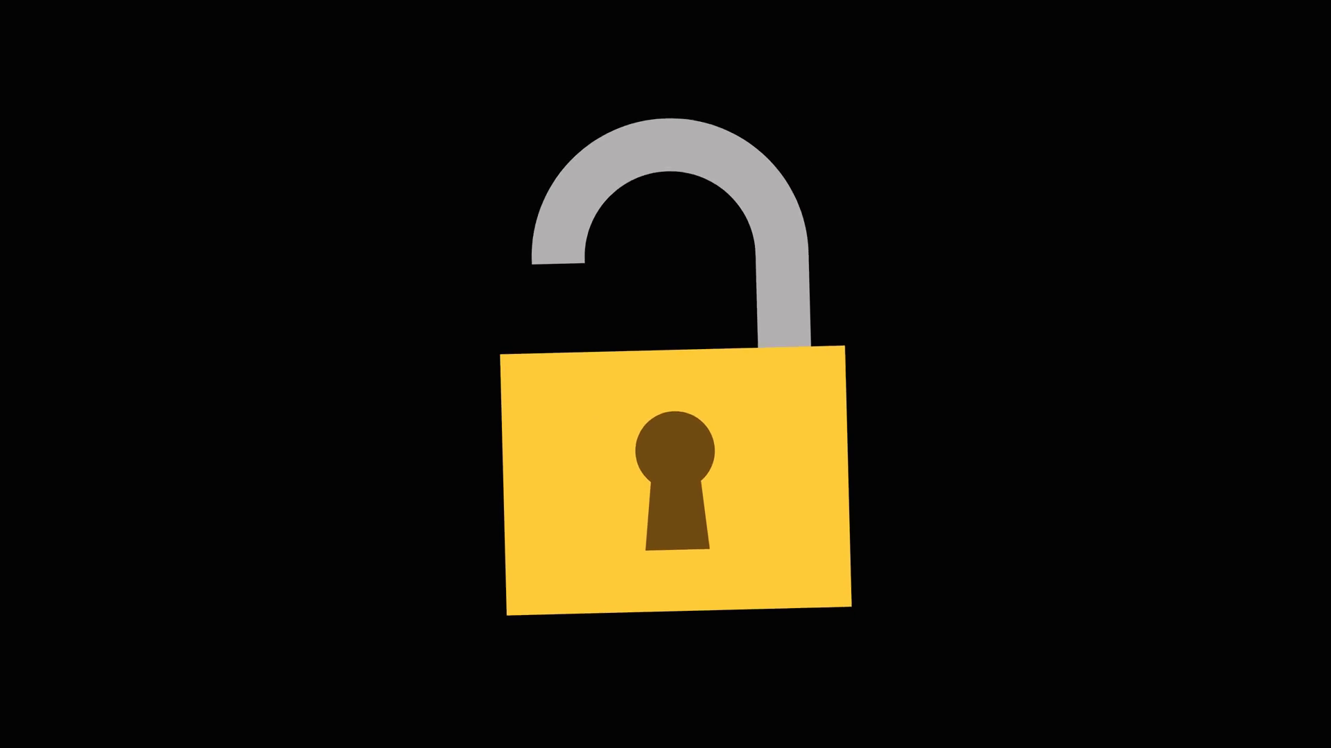Lock Padlock Concept Icon Loop Animation Stock Footage SBV-352175756 ...