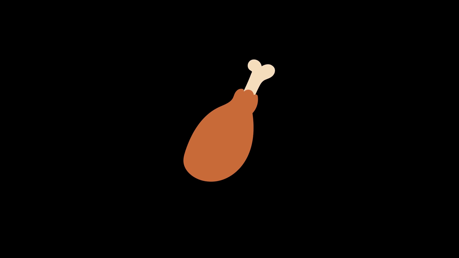 Chicken Leg Meat Food Icon Animation With Stock Footage SBV-352949016 ...