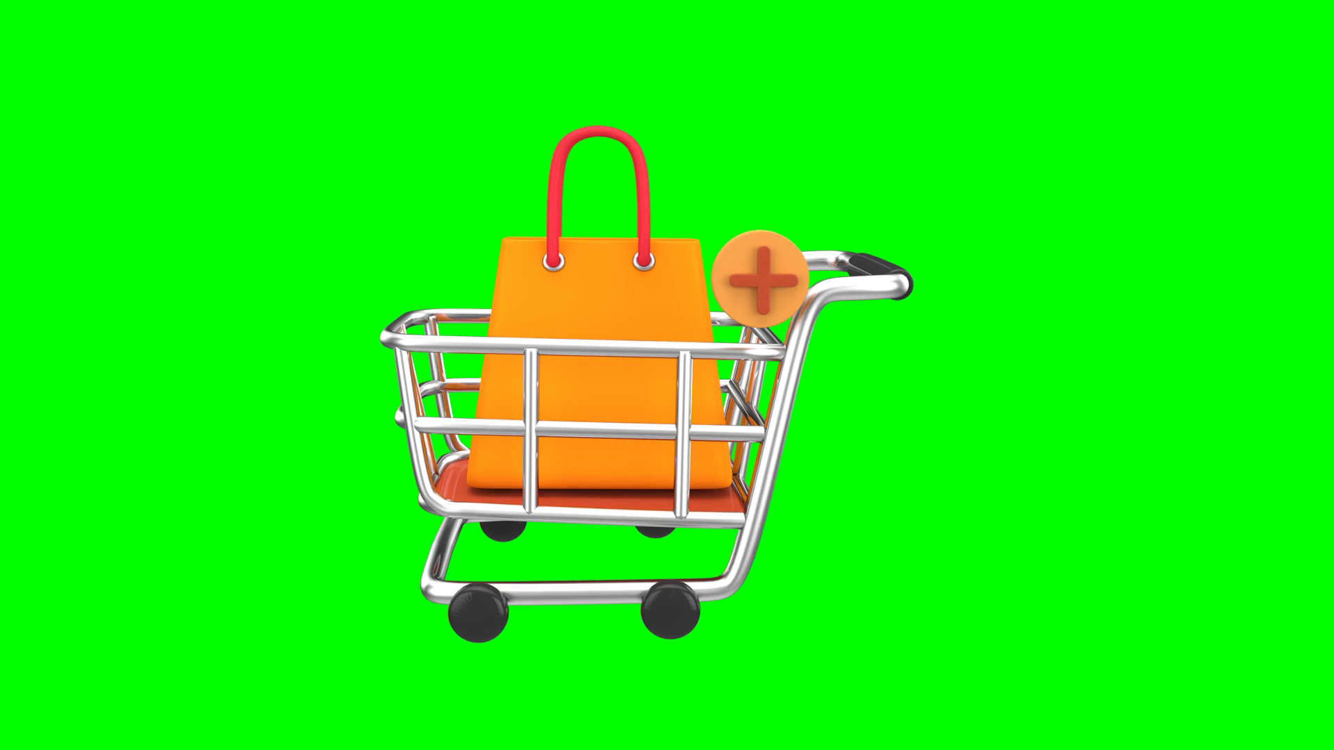 3d Animation Shopping Cart With Shopping Bag Stock Footage SBV ...