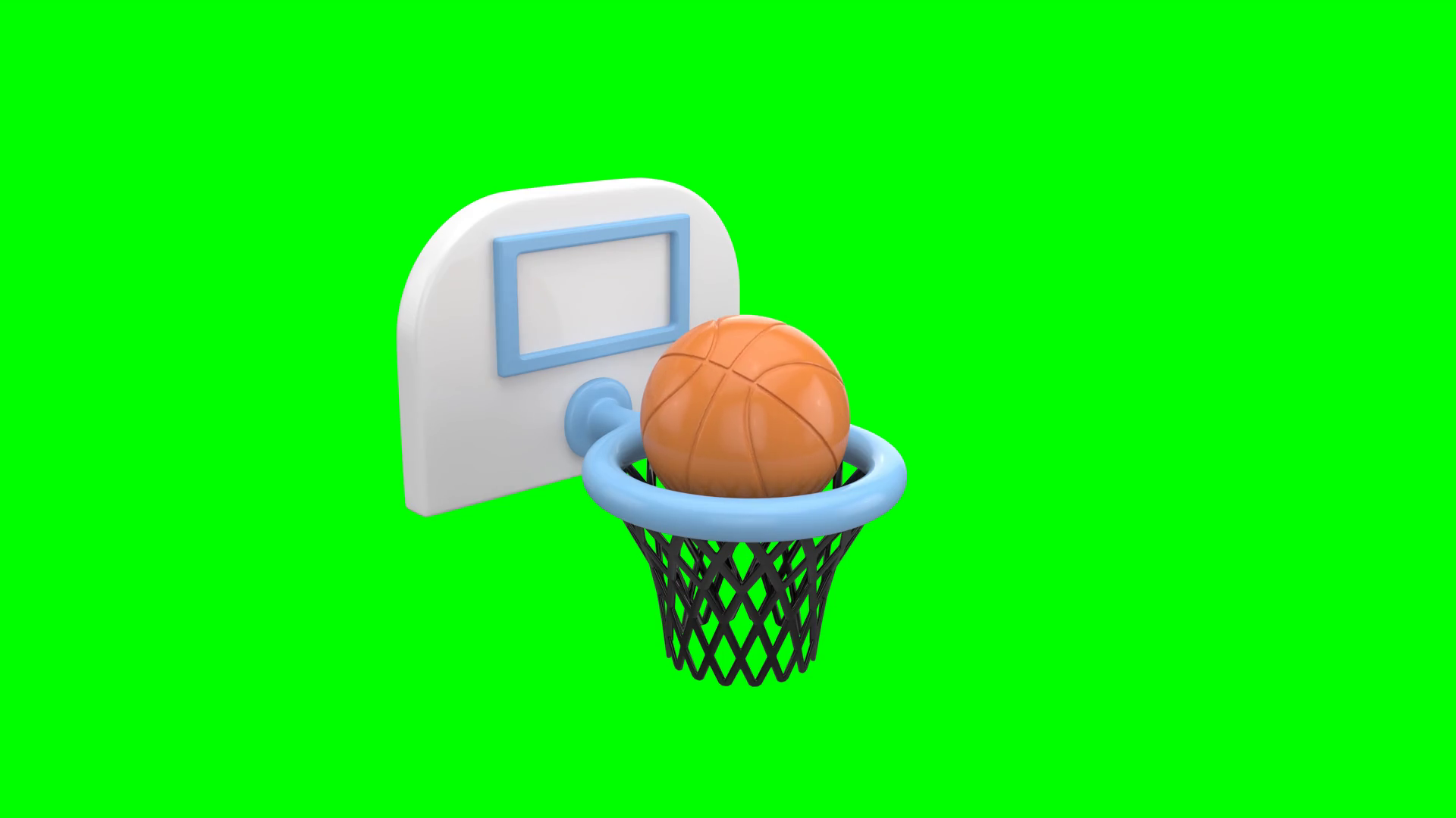 Animation Basketball Successfully Scoring Stock Footage SBV-352108966 ...