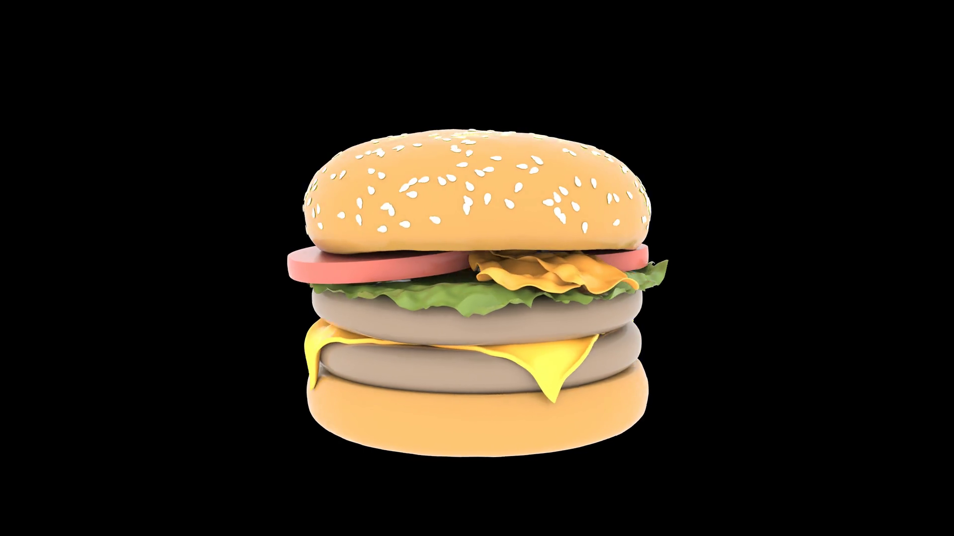 Hamburger Rotating With Meat 3d Animation Stock Footage SBV-351871427 ...