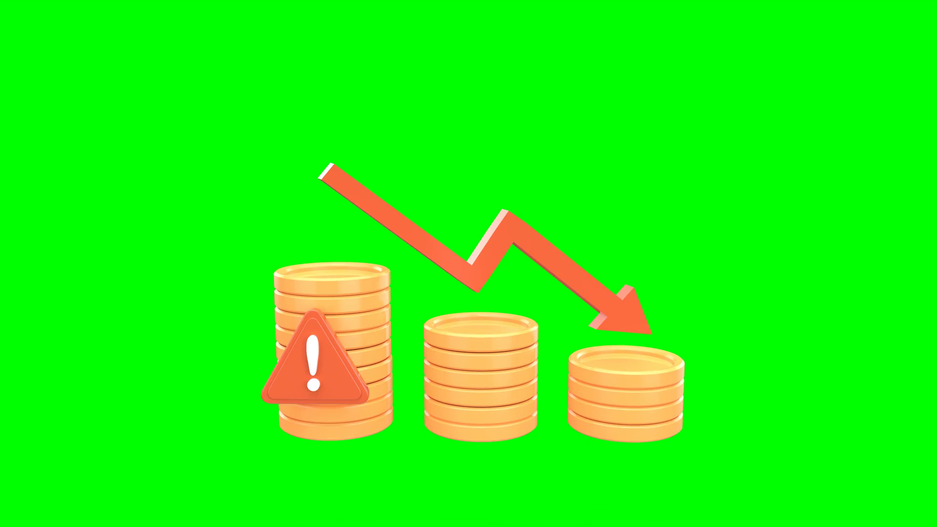 3d Animation Financial Loss Economic Decline Stock Footage SBV ...