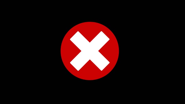 Wrong Symbol Alpha Stock Footage: Royalty-Free Video Clips - Storyblocks