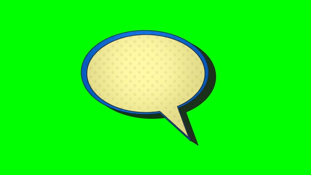 Green Screen Speech Bubble Stock Footage: Royalty-Free Video Clips ...