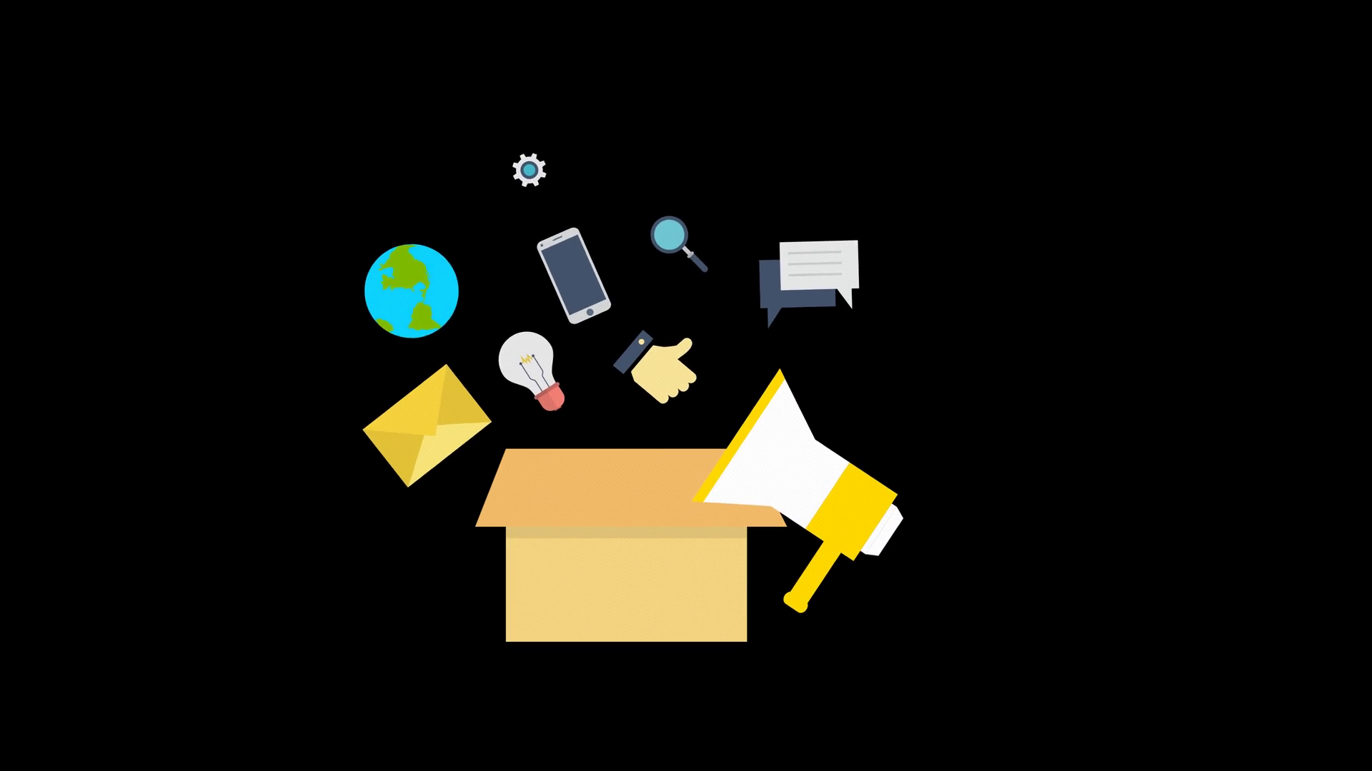 Digital Marketing Icon Animation Loop Motion Stock Motion Graphics SBV ...