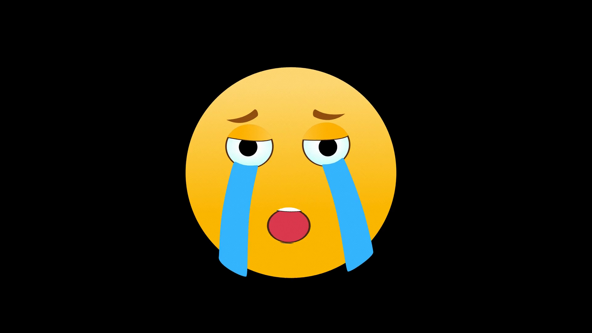 Crying Sad Emoji Emotion Face With Tears Stock Footage Sbv 347603605