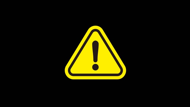 Warning Sign Animation Stock Footage: Royalty-Free Video Clips ...