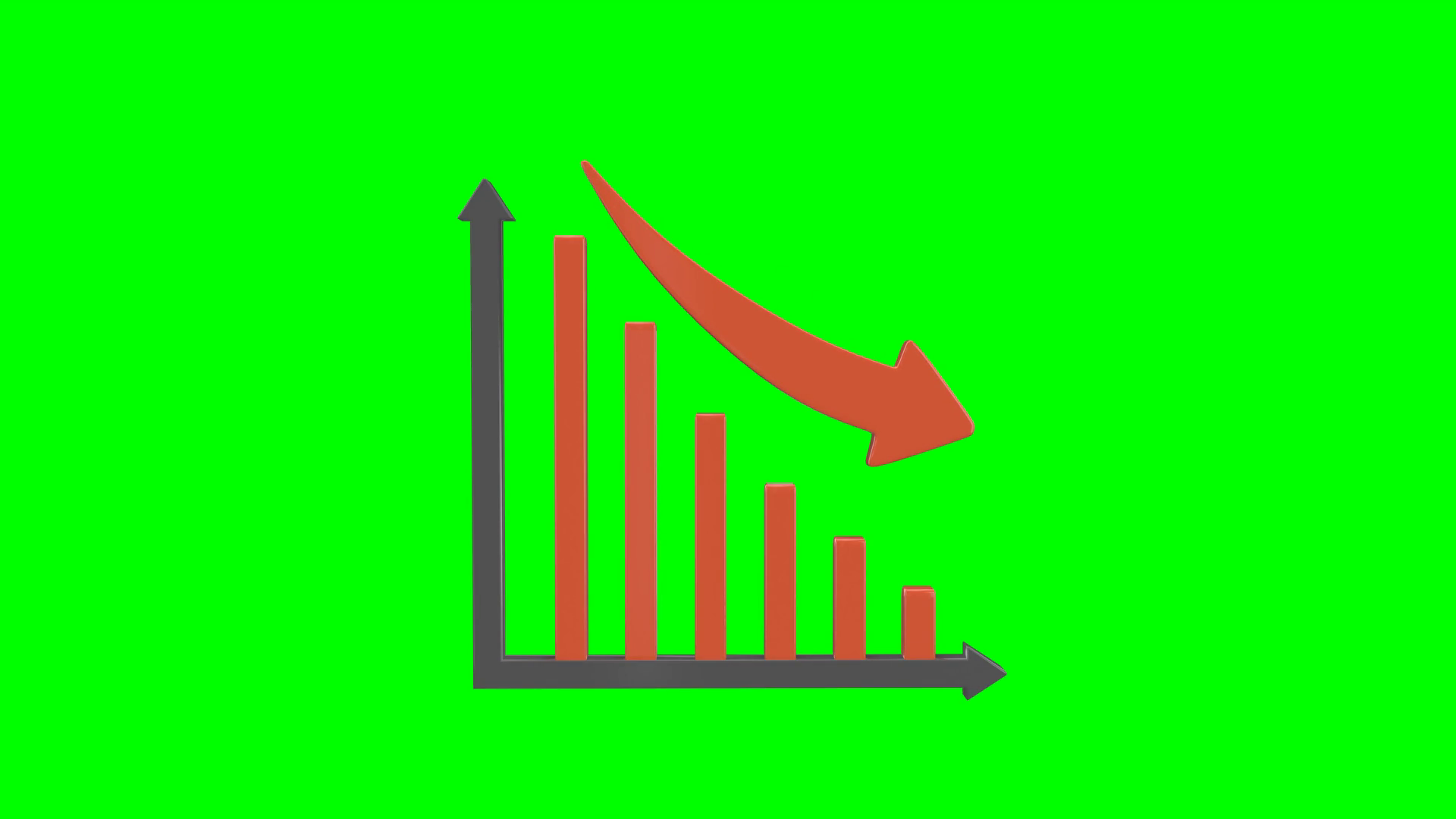 3d Animation Declining Trend Represented Stock Footage SBV-352108996 ...