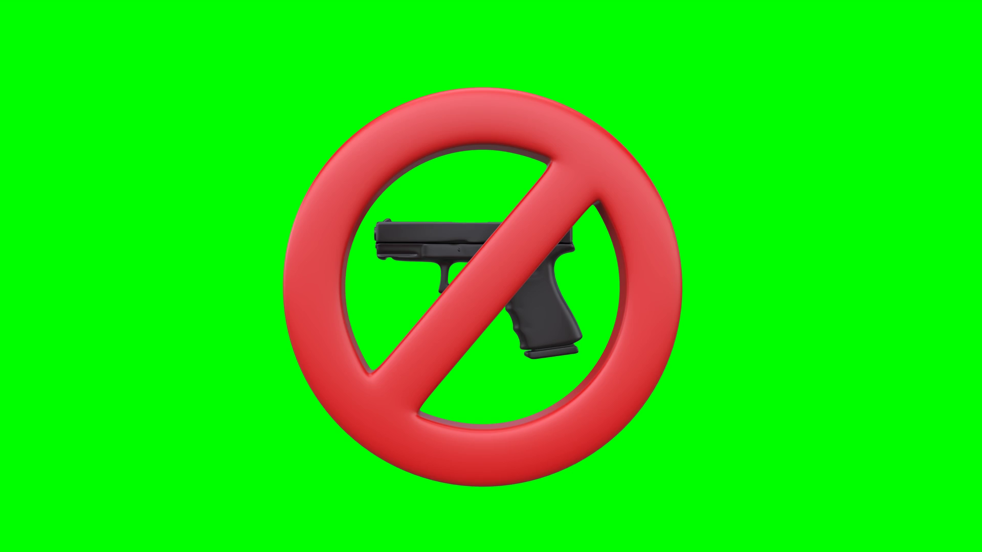 Gun Prohibition Icon Animation With Red Stock Footage SBV-352896912 ...