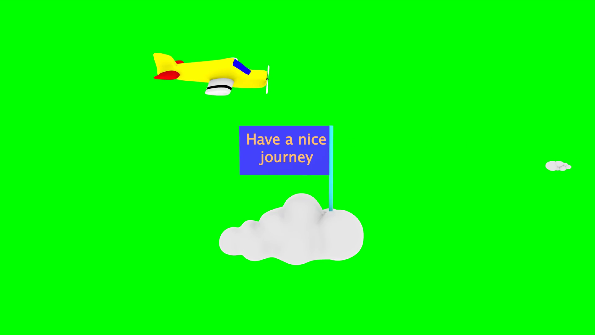 Paper Plane Flying Happy Nice Journey Word Stock Footage SBV-351872184 ...