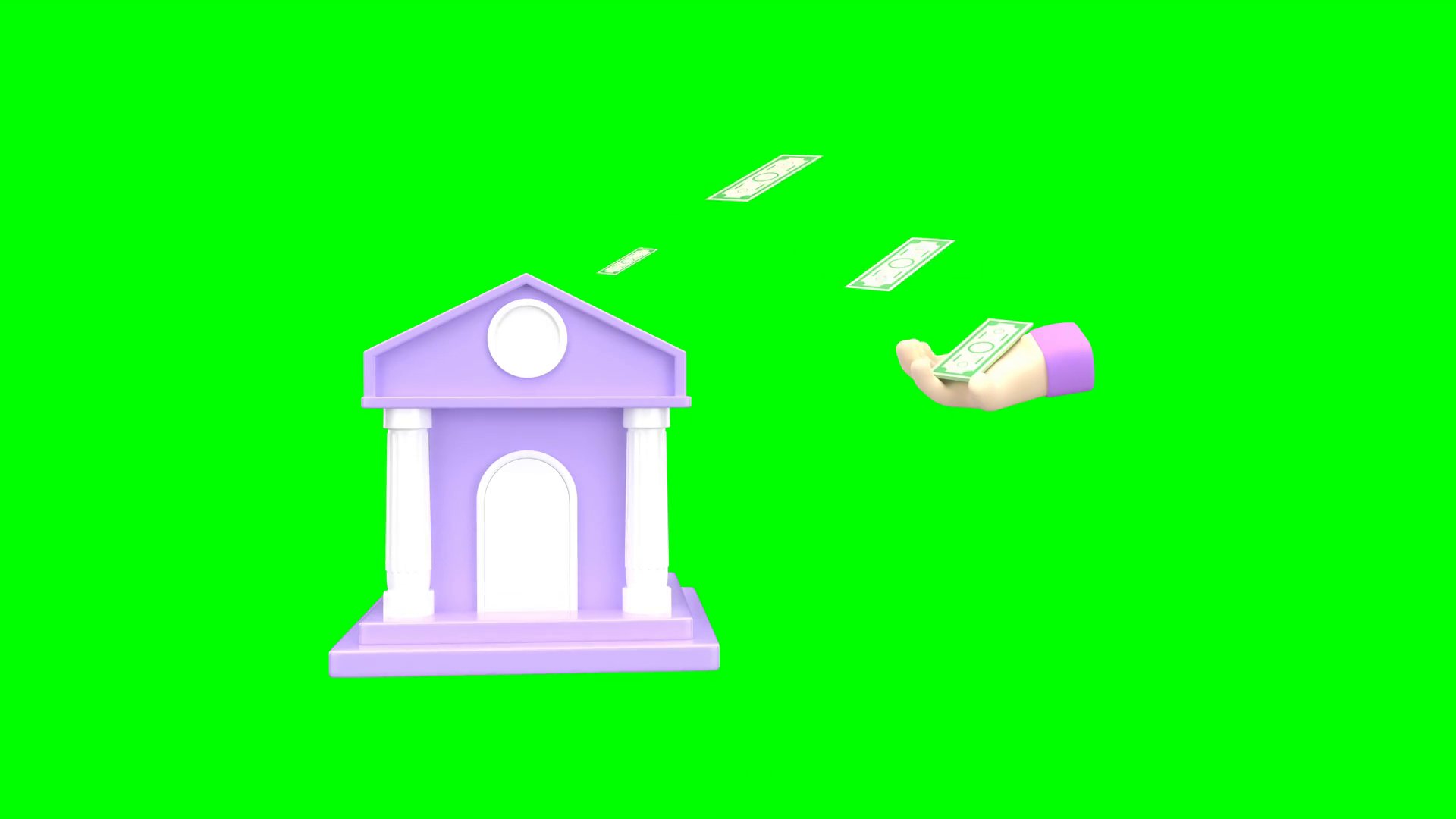 3d Animation Hand Transferring Money To Bank Stock Footage SBV ...