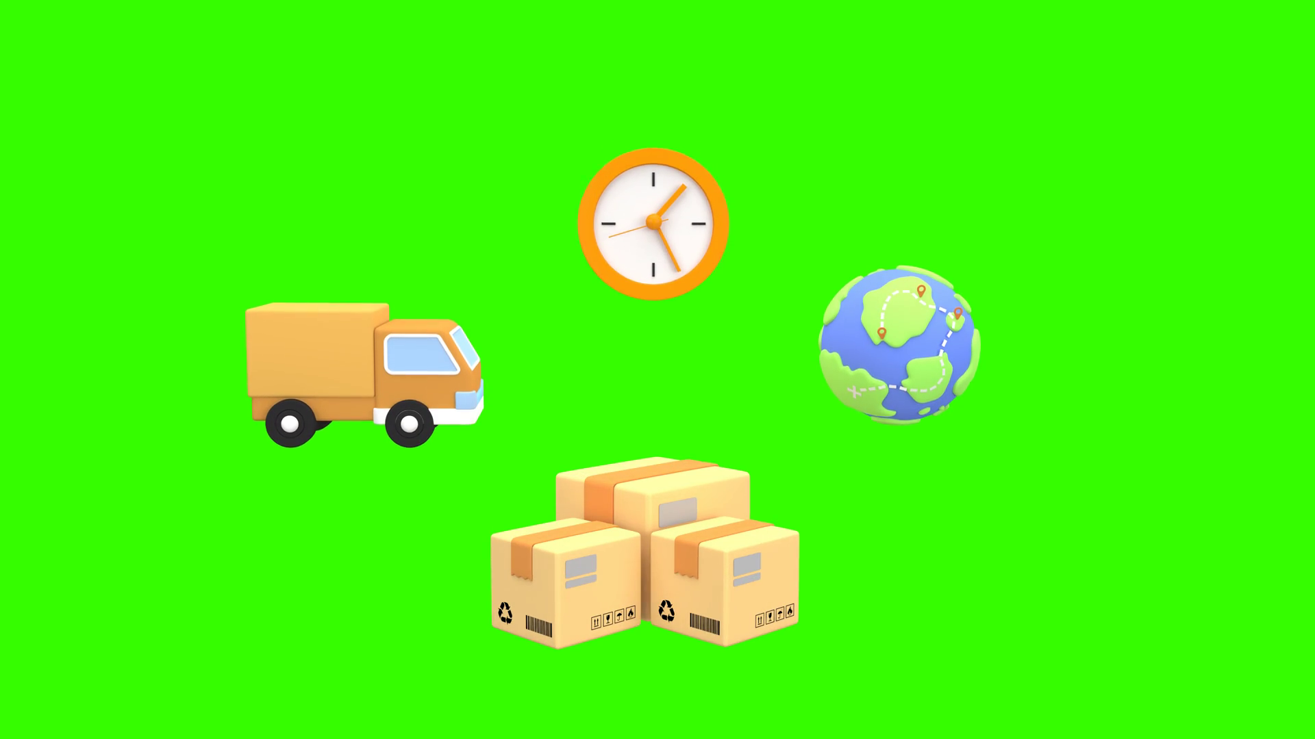 3d Animation Global Logistics With Delivery Stock Footage SBV-352237905 ...