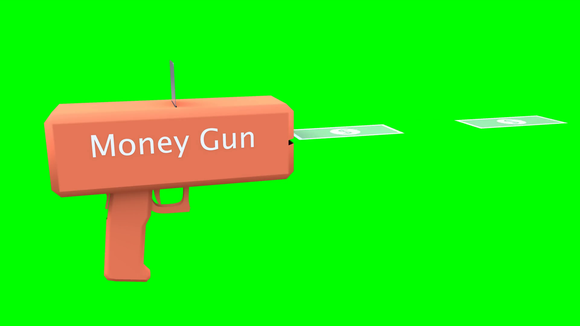 Money Gun Shooting Coupons - 3d Render Of Stock Footage SBV-352835013 ...