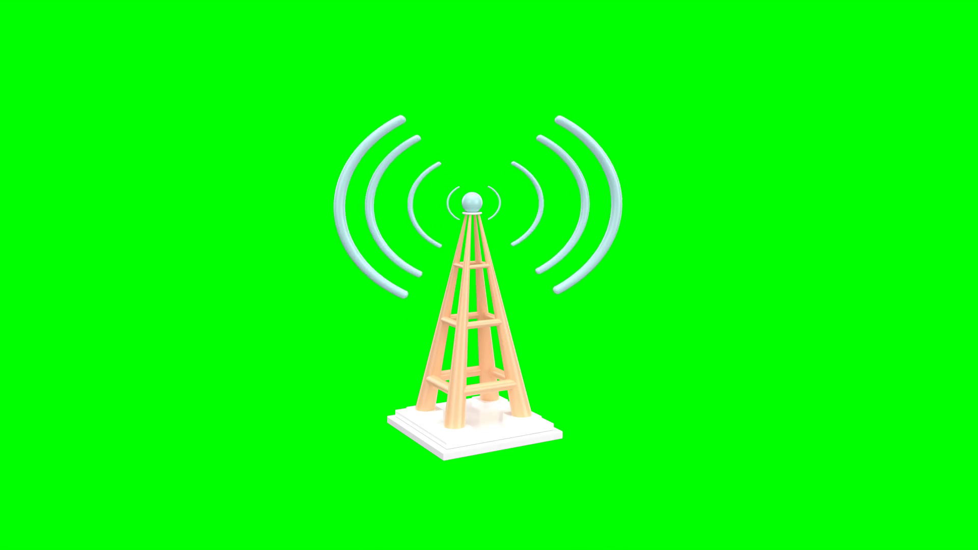 3d Animation Communication Tower Emitting Stock Footage SBV-352064759 ...