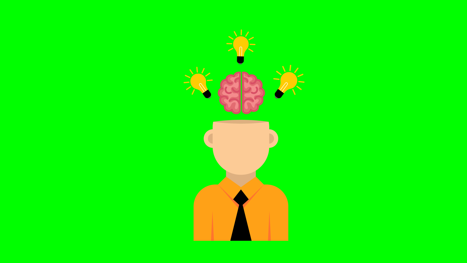 Creative Mind Animation With Glowing Stock Footage SBV-353702275 ...