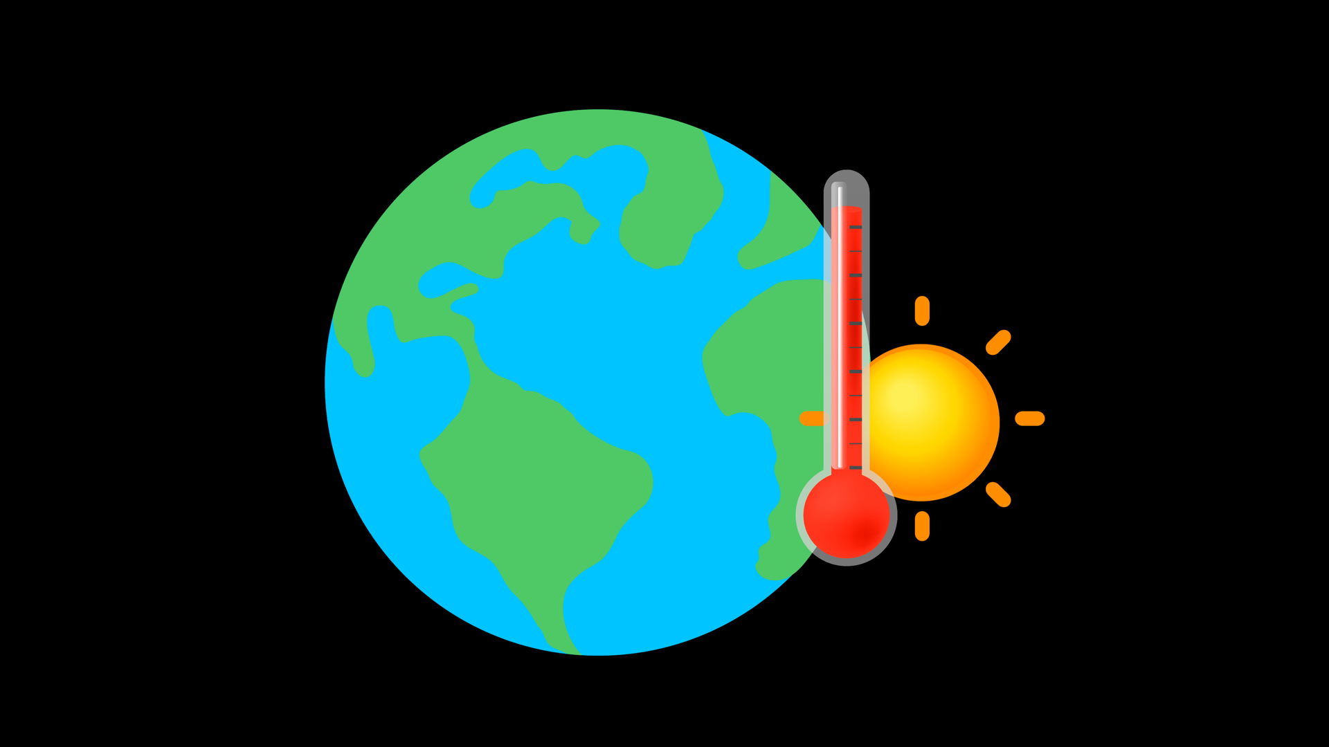 Global Warming Animation With Earth Stock Footage SBV-353869546 ...