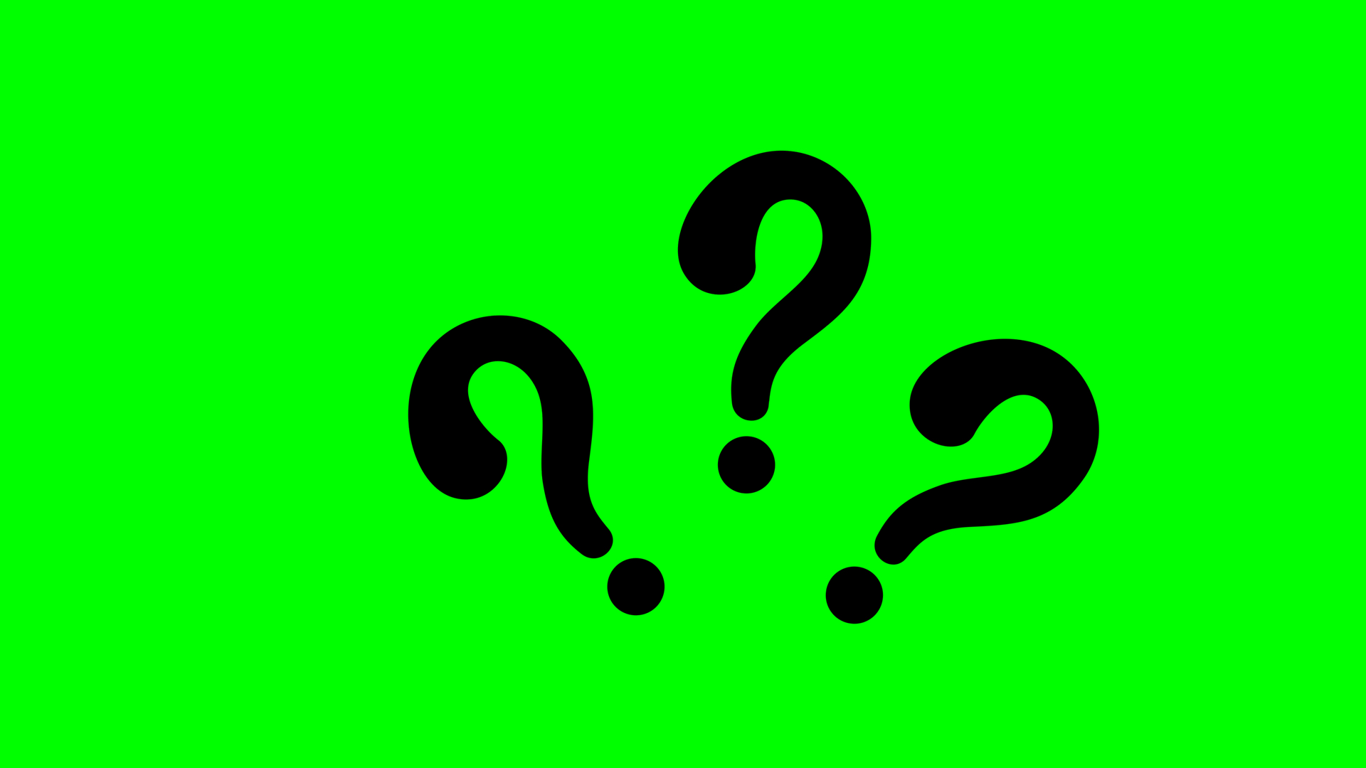 Three Black Question Marks Animation Stock Footage SBV-353864760 ...