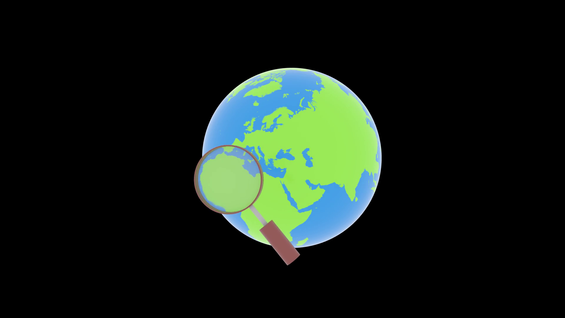 Magnifying Glass With Planet Earth Search Stock Footage SBV-351873941 ...