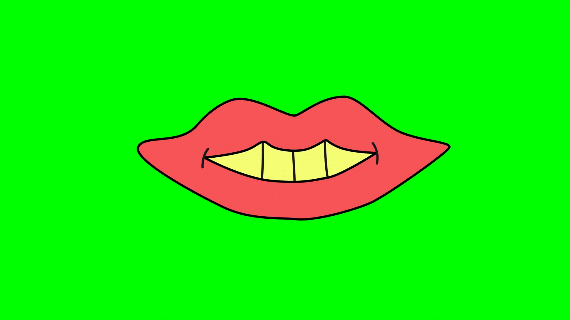 Lip Smile Icon Loop Animation Video Stock Motion Graphics SBV-347488878 ...