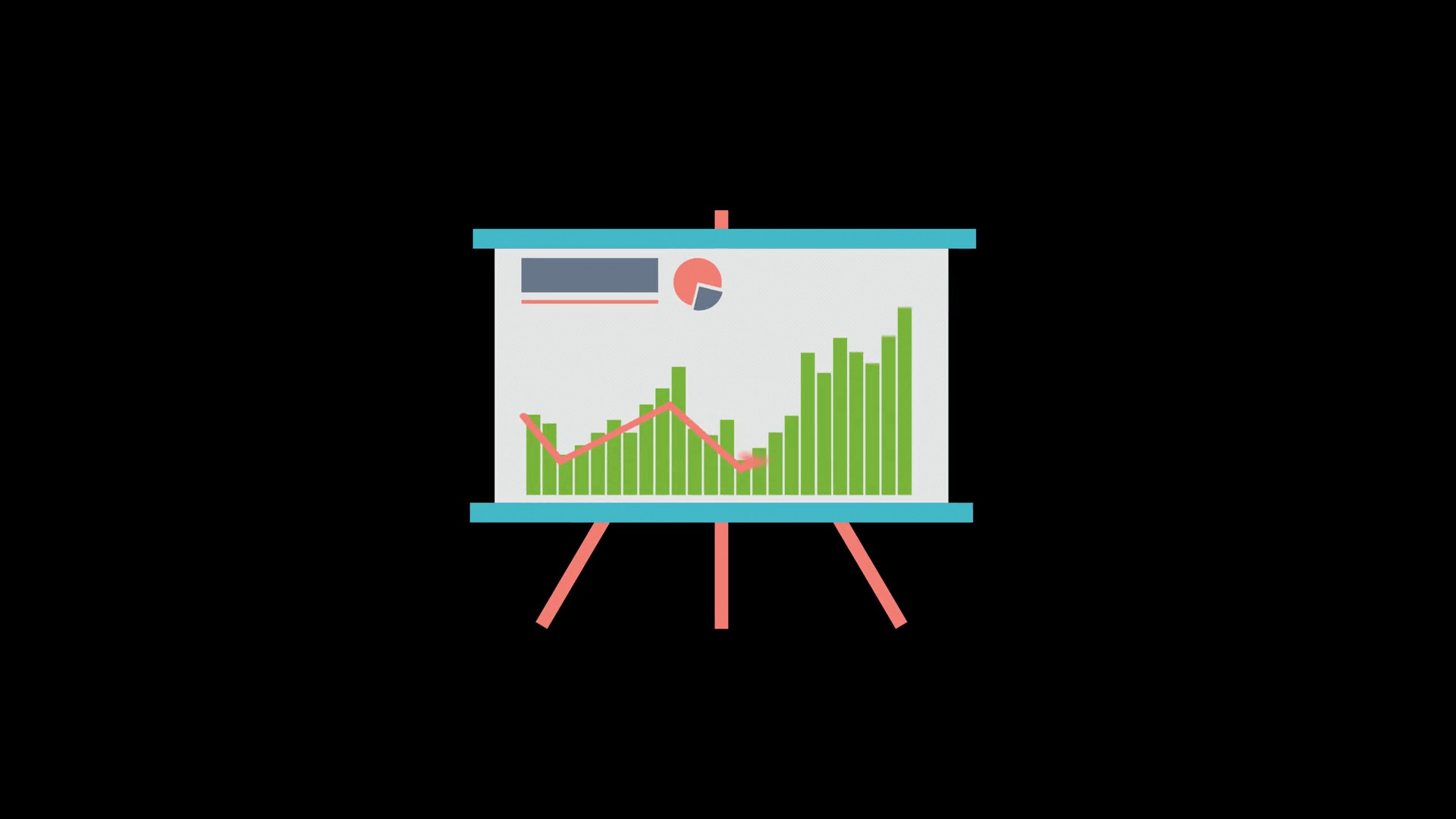 Statistics Business Graph Presentation Board Stock Motion Graphics Sbv
