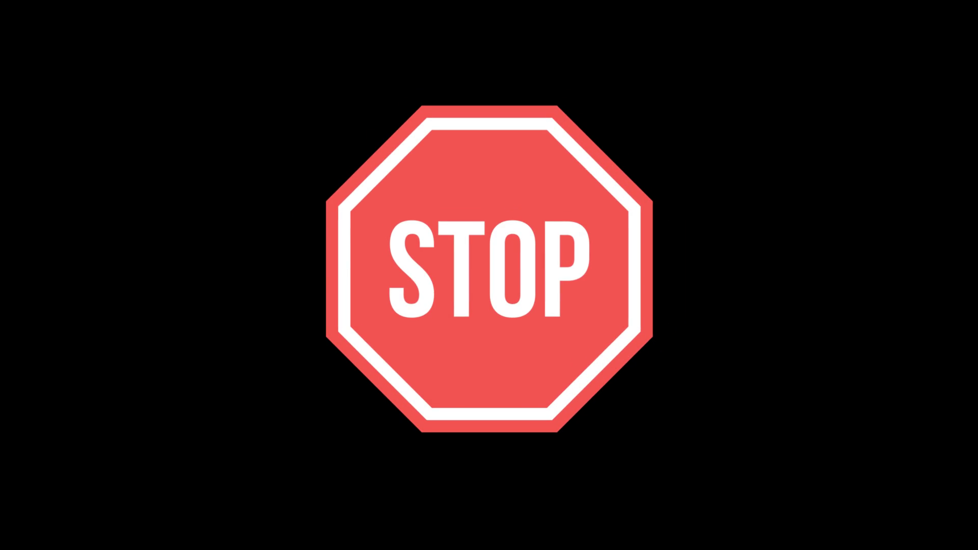 Stop Sign Animation Motion Graphic Video Stock Footage SBV-347442195 ...