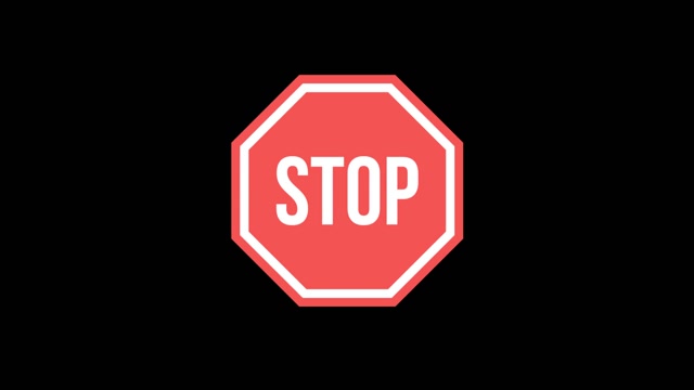 Stop Sign Animation | Transportation stock footage - Storyblocks