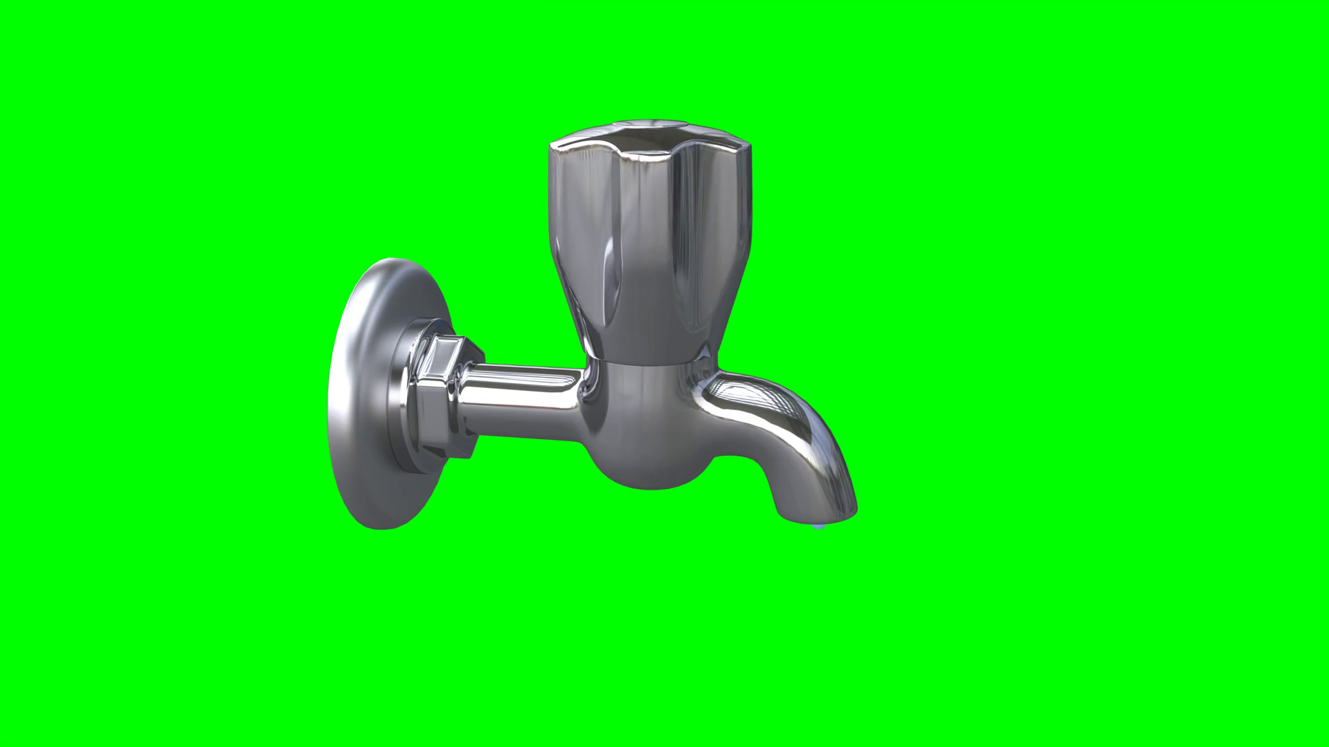 A Metallic Faucet Drips Blue Drop Of Water Stock Footage SBV-351958448 ...