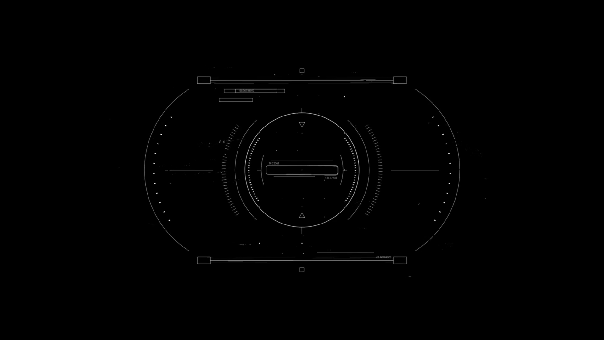 Sci Fi Futuristic Hud Target With Computer Stock Footage SBV-348398293 ...